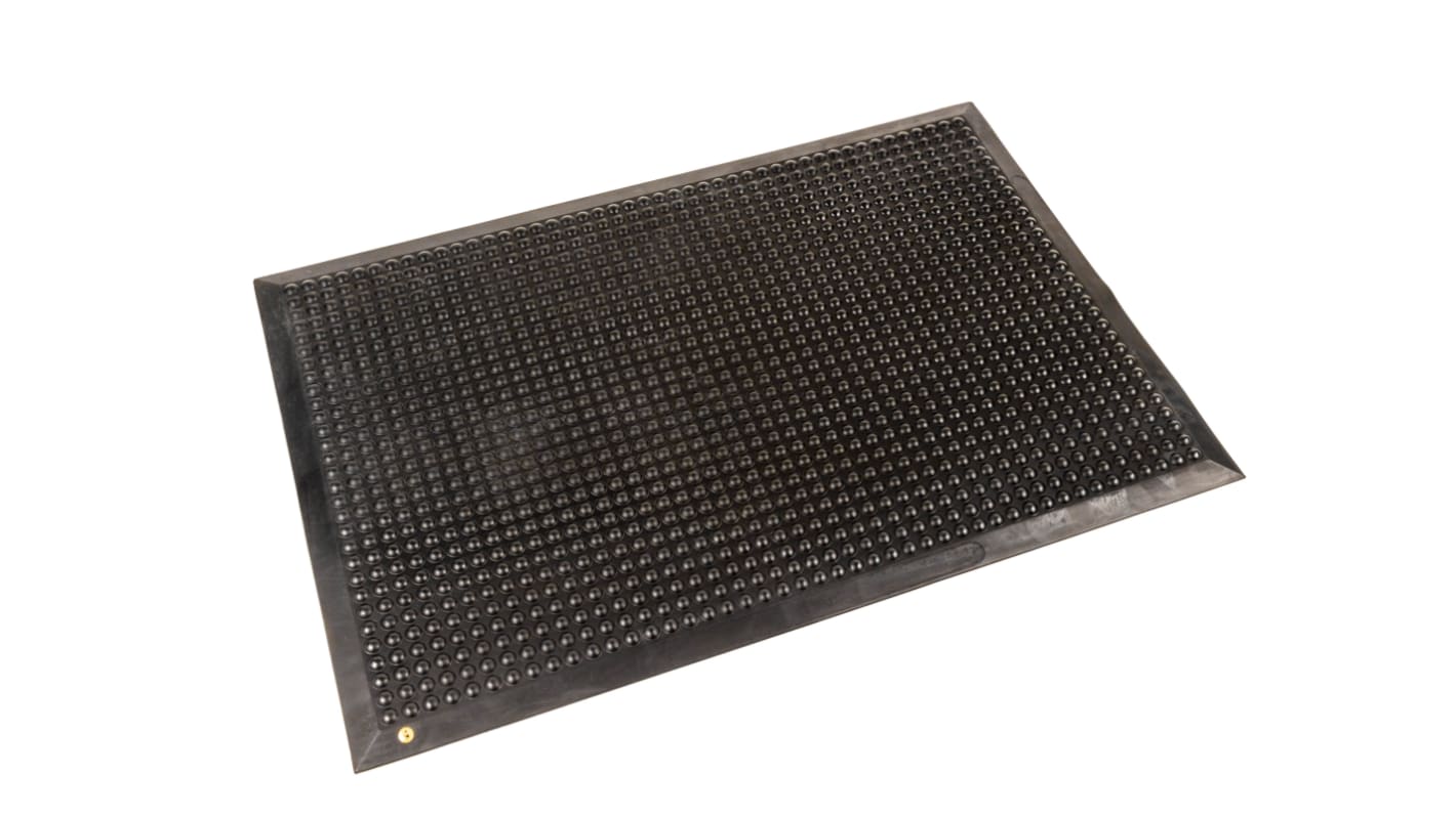 32-917-6001 | EUROSTAT Black Tacky Mat, 960mm x 660mm x 14mm | RS