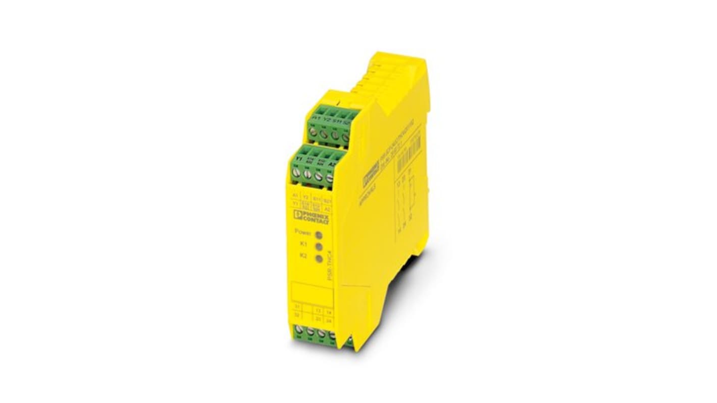 2963983 | Phoenix Contact Dual-Channel Safety Relay Safety Relay, 24V ...