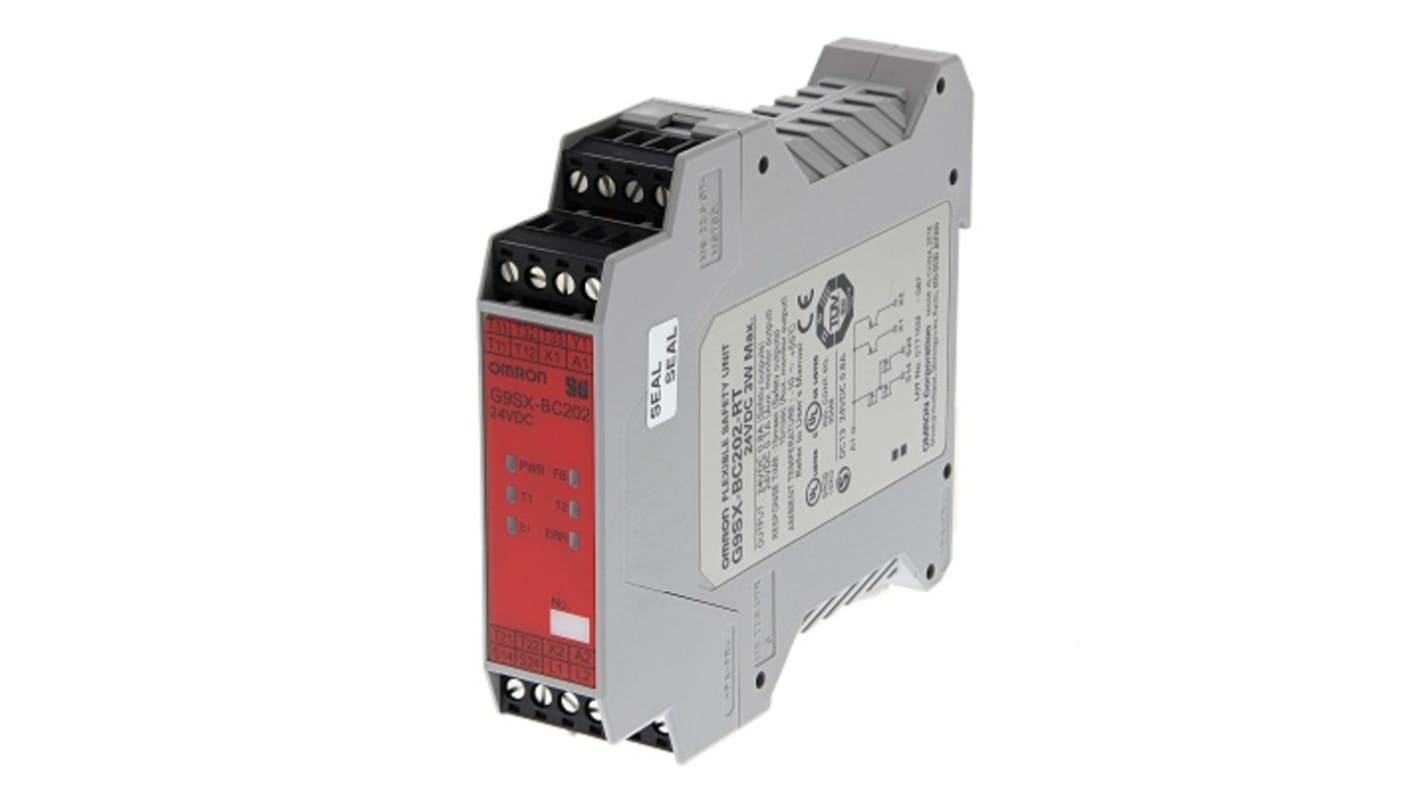 G9SX-BC202-RT DC24 | Omron Dual-Channel Safety Relay Safety Relay, 24V ...