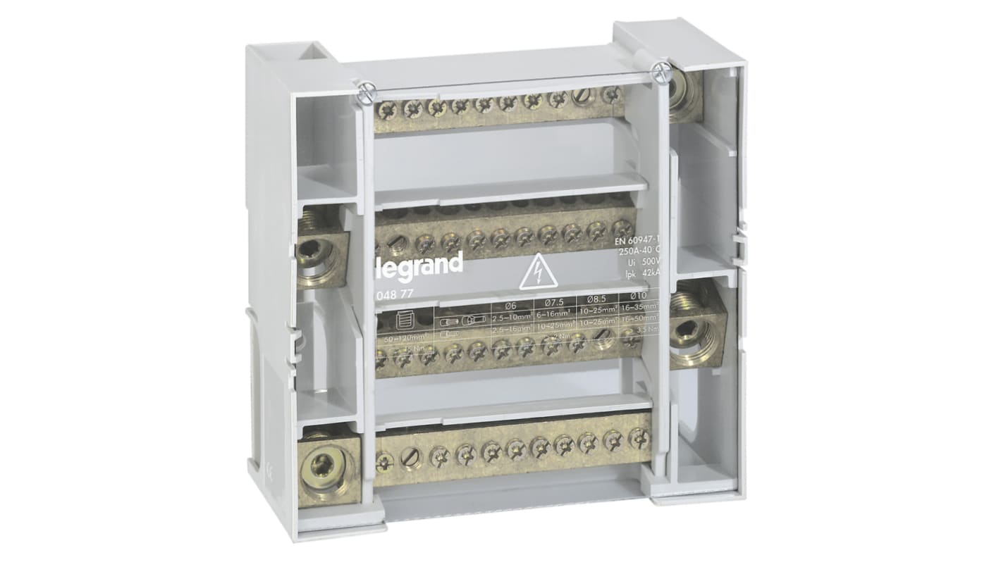 0 048 77 | Legrand Distribution Block, 250A | RS