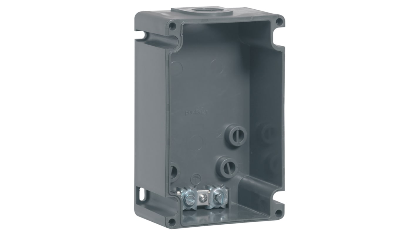 0 529 79 | Legrand Grey Plastic Back Box, IP44, Wall Mount, 1 Gangs ...