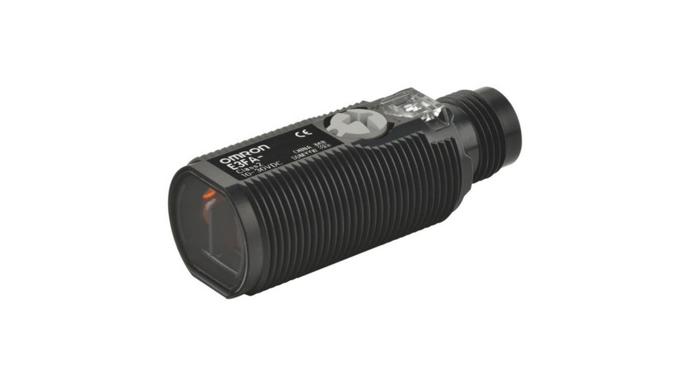 E3FA-DN22 | Omron Retroreflective Photoelectric Sensor, Cylindrical ...