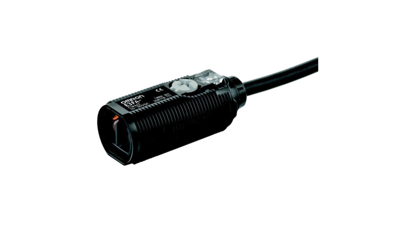 E3FA-RP12 2M | Omron Retroreflective Photoelectric Sensor, Cylindrical ...