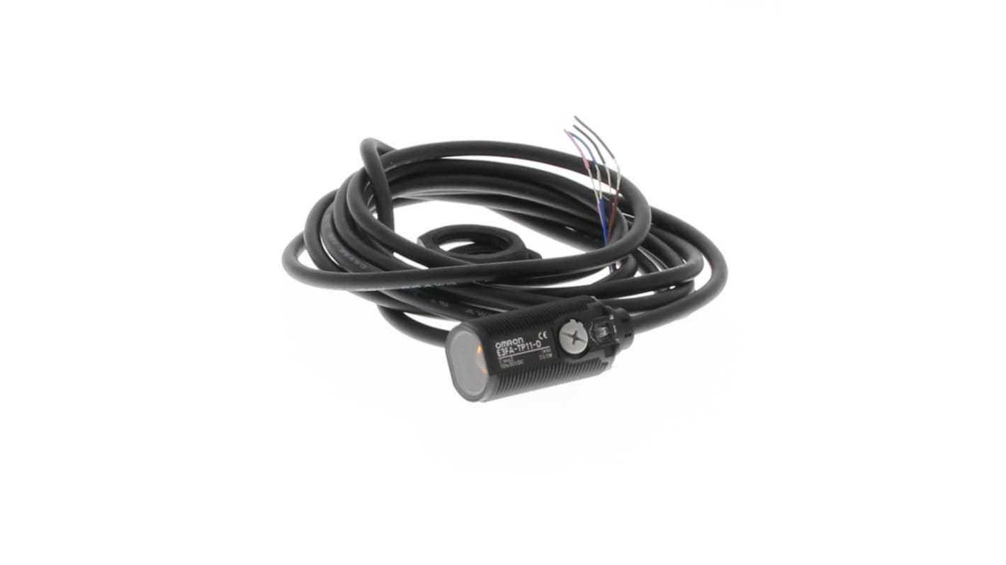 E3FA-TP11-D 2M | Omron Through Beam Photoelectric Sensor, Cylindrical Sensor, 200 mm Detection ...