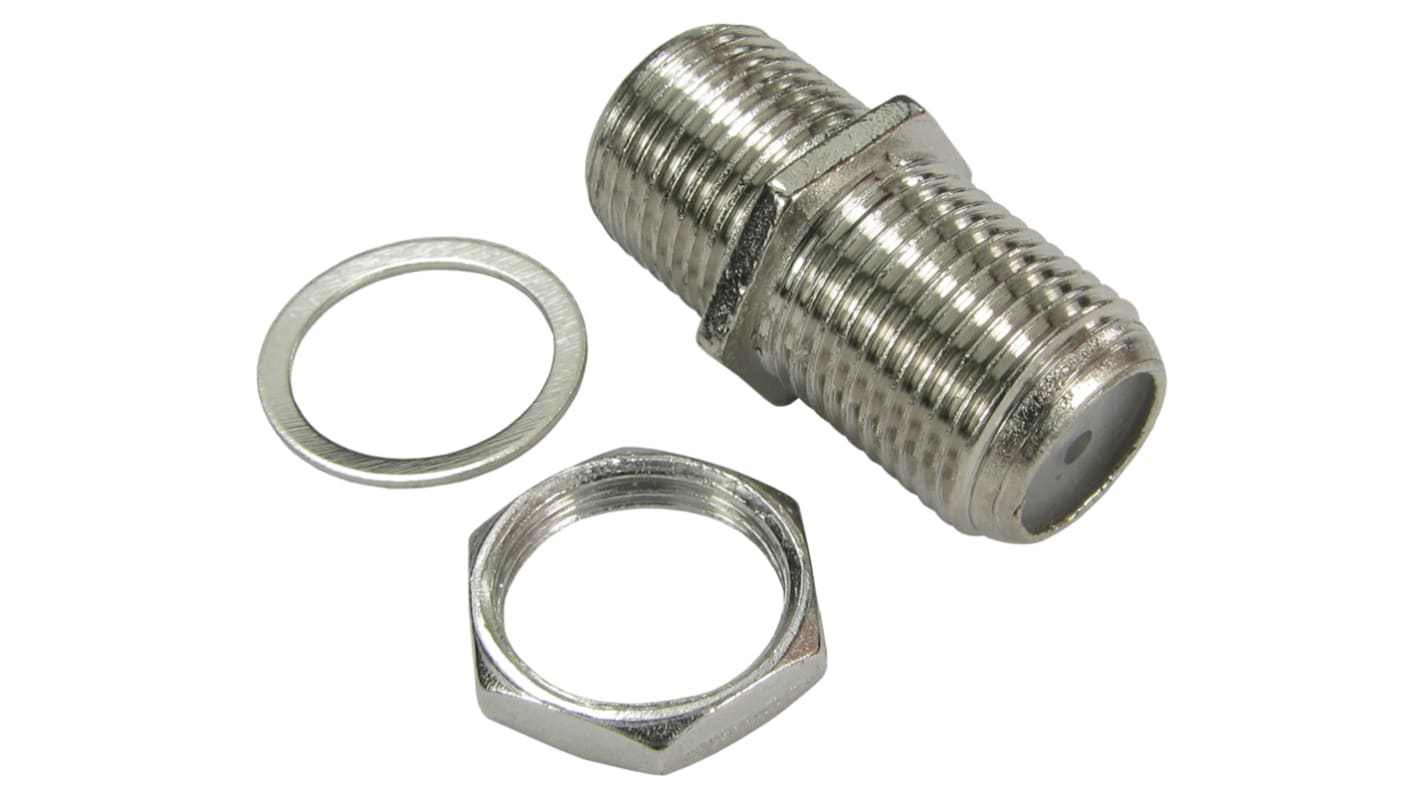 RS PRO Straight Coaxial Adapter Type F Socket to Type F Socket | RS