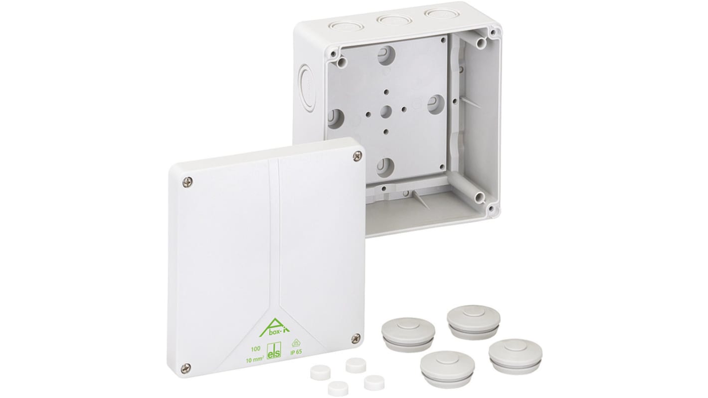 49091001 | Spelsberg Polycarbonate Junction Box, IP65, 140 x 140 x 79mm ...