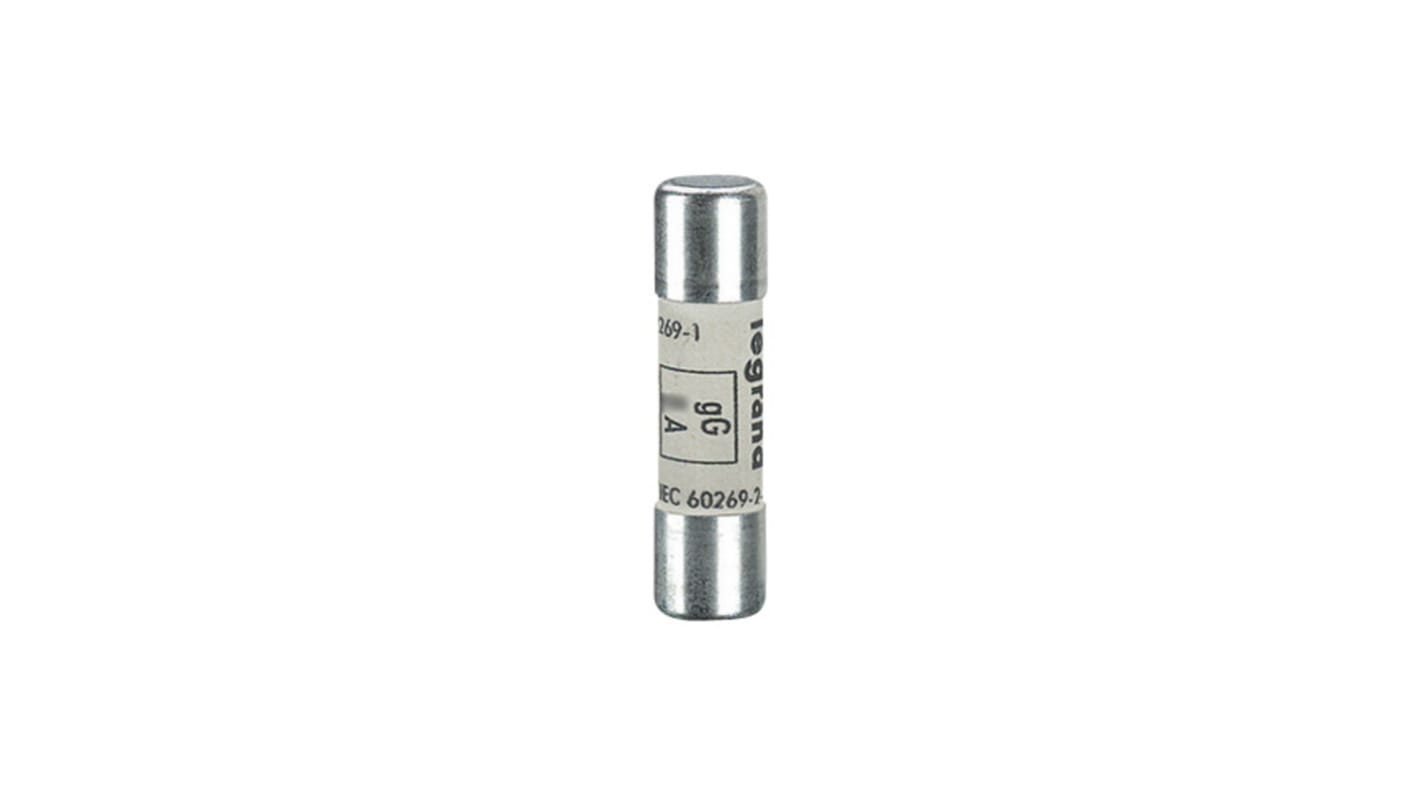 0 134 02 | Legrand 2A Ceramic Cartridge Fuse, 10 x 38mm | RS