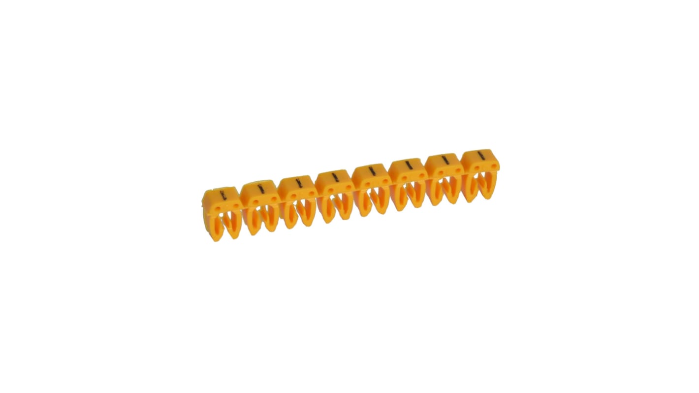 0 382 93 | Legrand CAB3 Clip On Cable Marker, Black on Yellow, 3.8 → ...