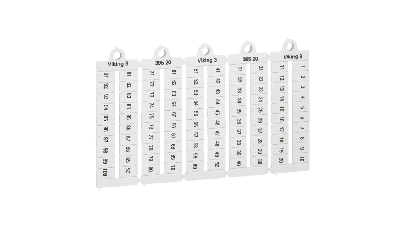 0 395 20 | Legrand Number Marker Plate for use with for use with ...