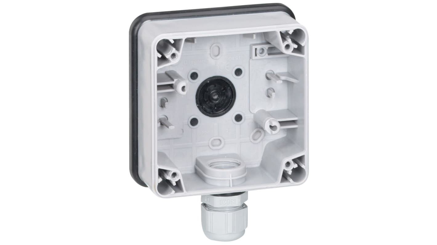 0 904 91 | Legrand Grey Plastic Back Box, IP66, Wall Mount, 1 Gangs, 97 ...