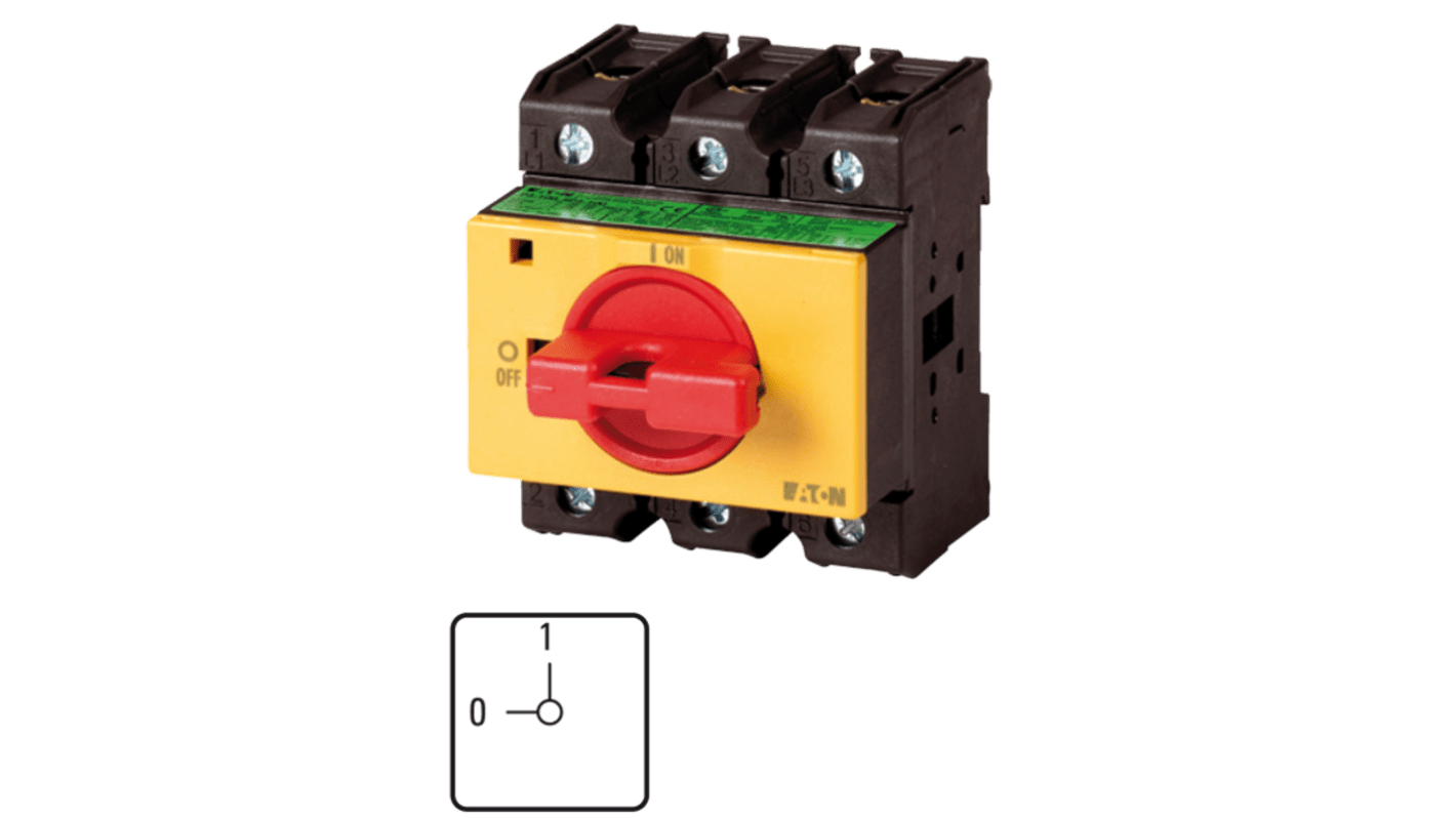 086185 P3-100/IVS-RT | Eaton 3 Pole Panel Mount Isolator Switch - 100A ...