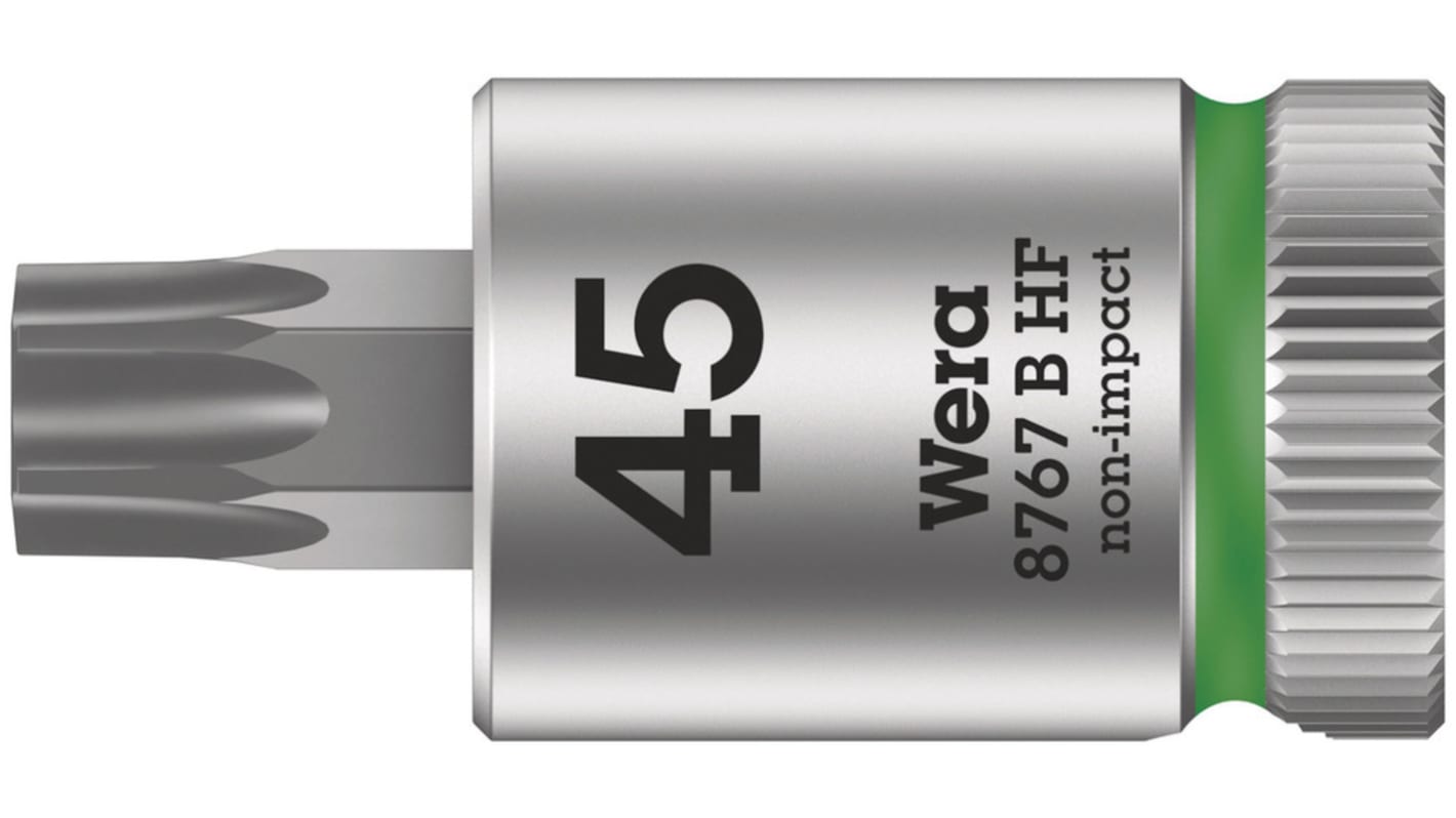 05003070001 | Wera 3/8 in Drive Bit Socket, Torx Bit, T45, 105 mm ...