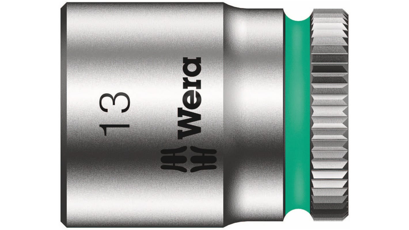 05003520001 | Wera 1/4 in Drive 23mm Standard Socket, 6 point, 90 mm ...