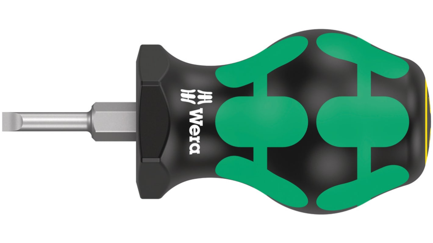 05008843001 | Wera Slotted Stubby Screwdriver | RS