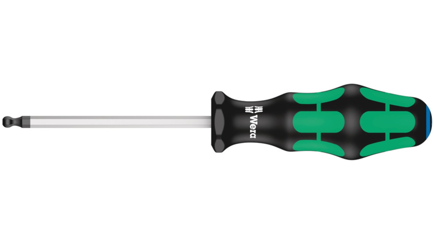 05022830001 | Wera Ball End Hexagon Screwdriver, 10 mm Tip | RS