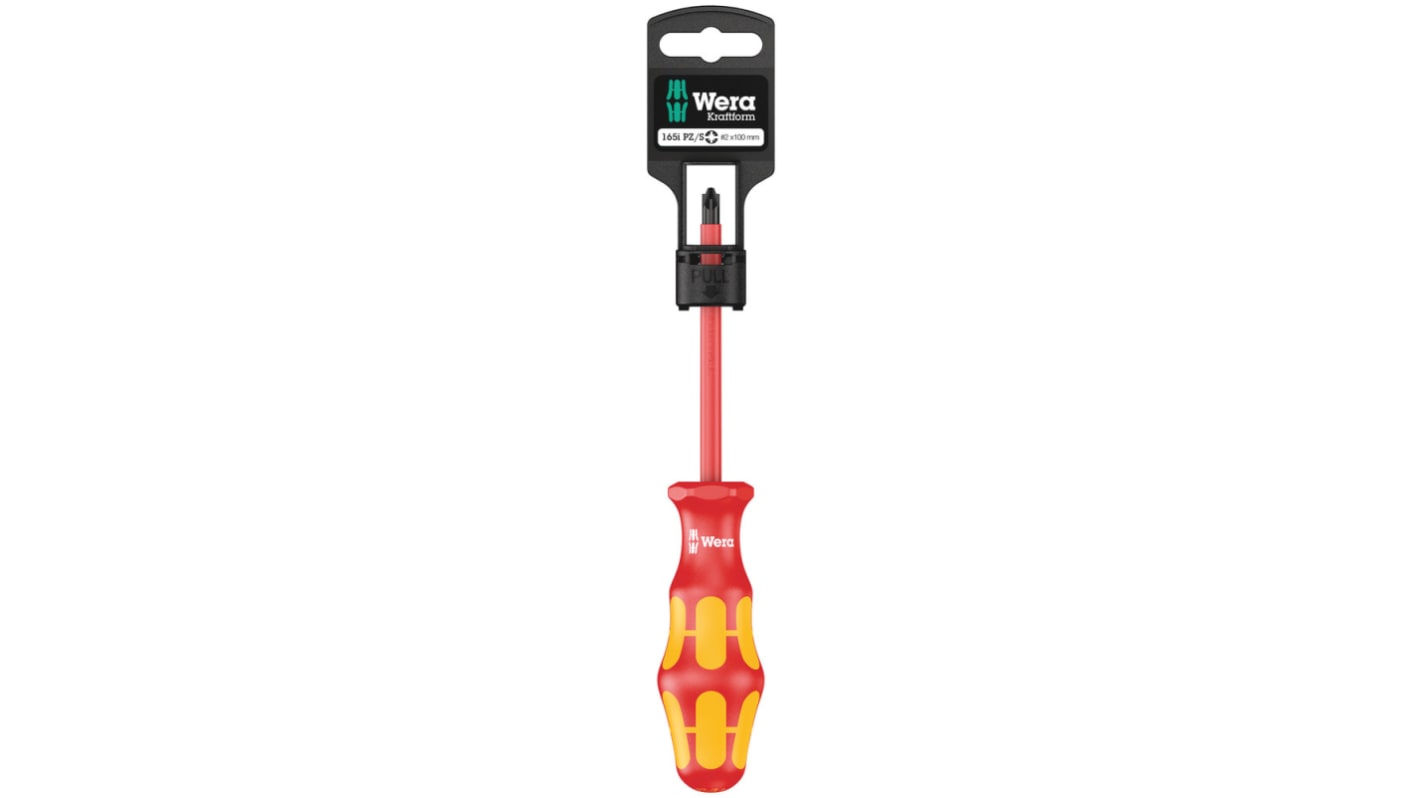 05100022001 | Wera Pozidriv, Slotted Insulated Screwdriver, VDE/1000V | RS