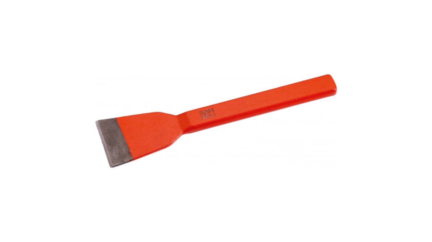 140-2 | SAM Steel Brick Bolster Chisel, 220mm Length, 220 Blade Width | RS