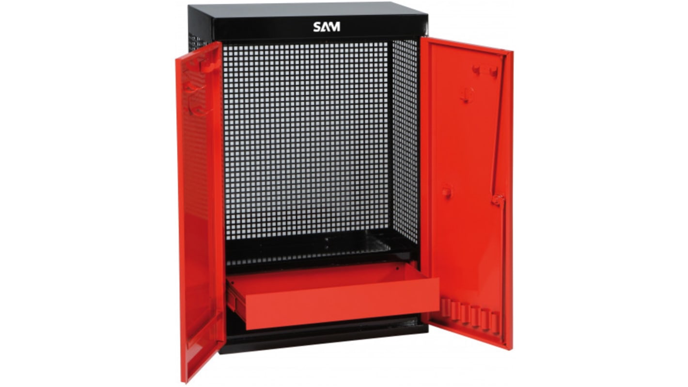 2664 | SAM 1 drawer Steel Tool Cabinet, 900mm x 605mm x 270mm | RS