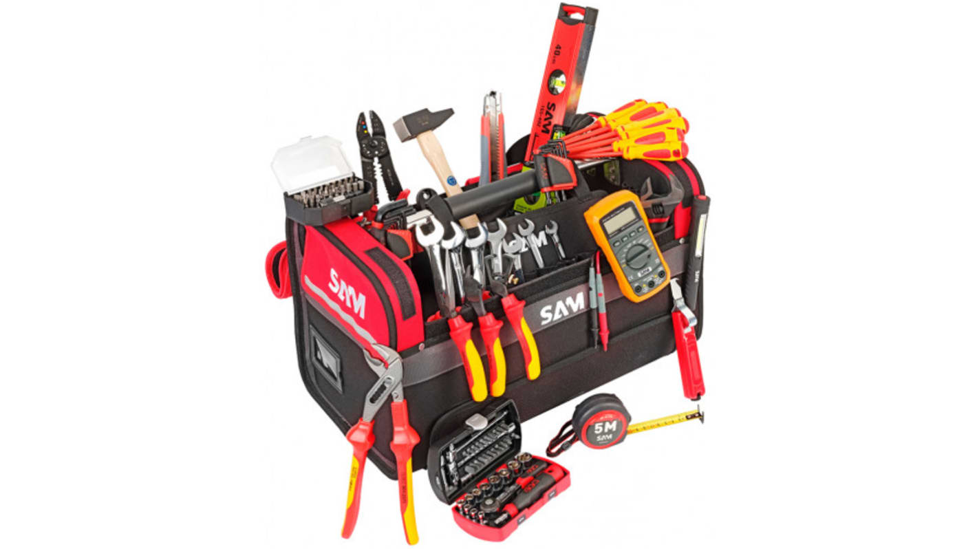 CP-ELEC1 | SAM 125 Piece Electrician Tool Tool Kit with Box, VDE ...