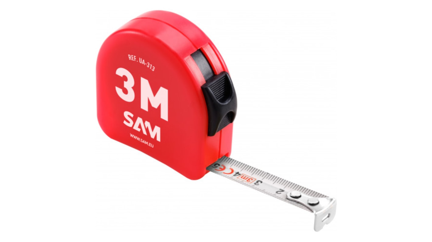 UA-313 | SAM UA 3m Tape Measure, Metric | RS