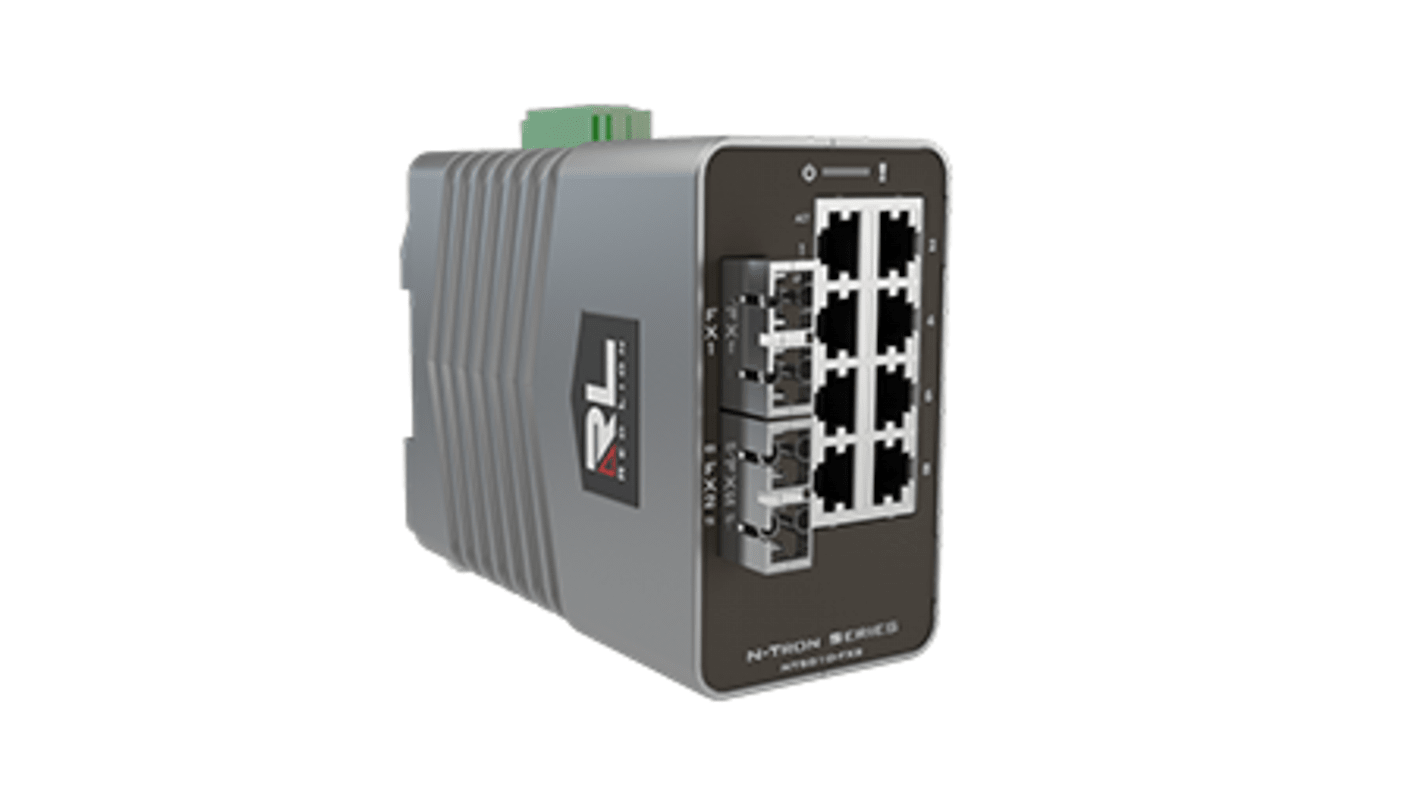 NT-5010-FX2-SC40 | Red Lion Managed 10 Port Industrial Ethernet Switch | RS