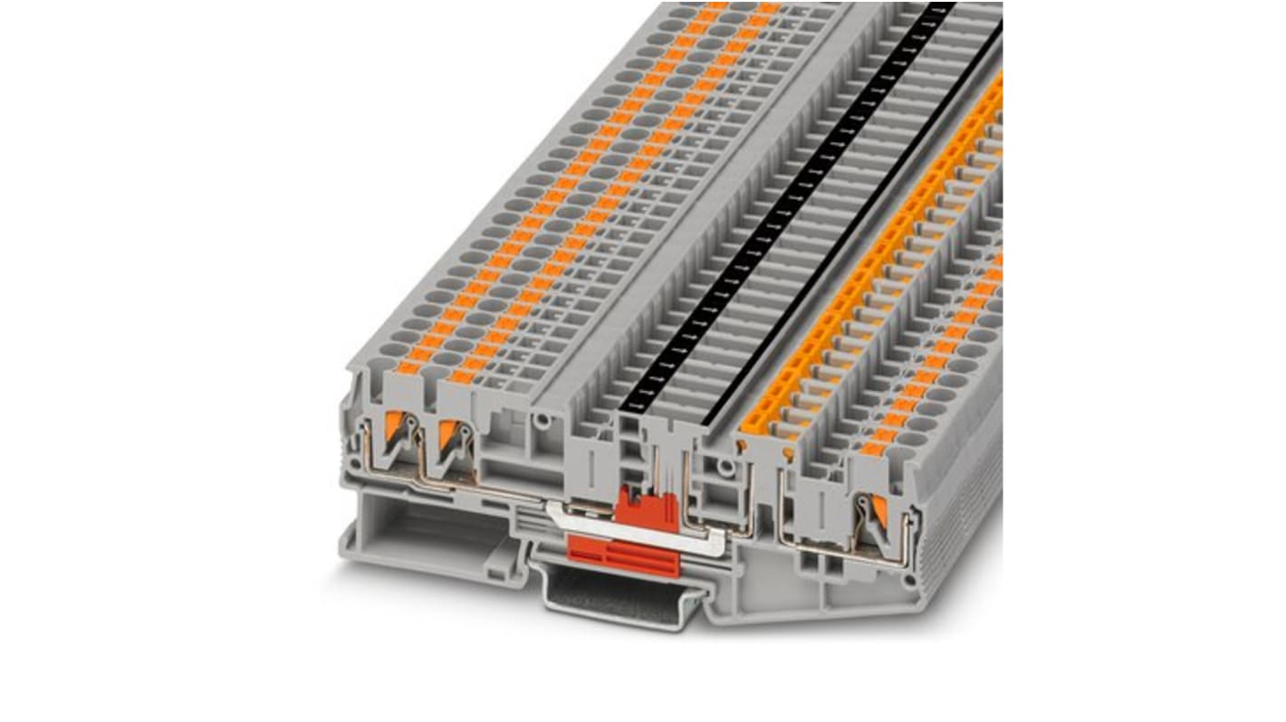 1251104 | Phoenix Contact Grey Knife Disconnect Terminal Block, 3-Level ...