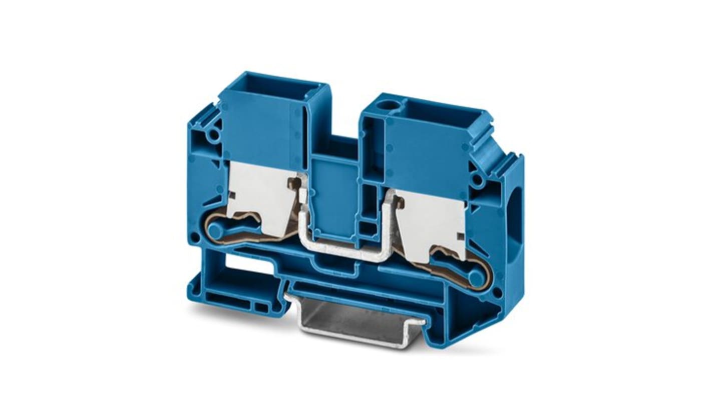 1329673 | Phoenix Contact Blue Feed Through Terminal Block, 2-Level | RS