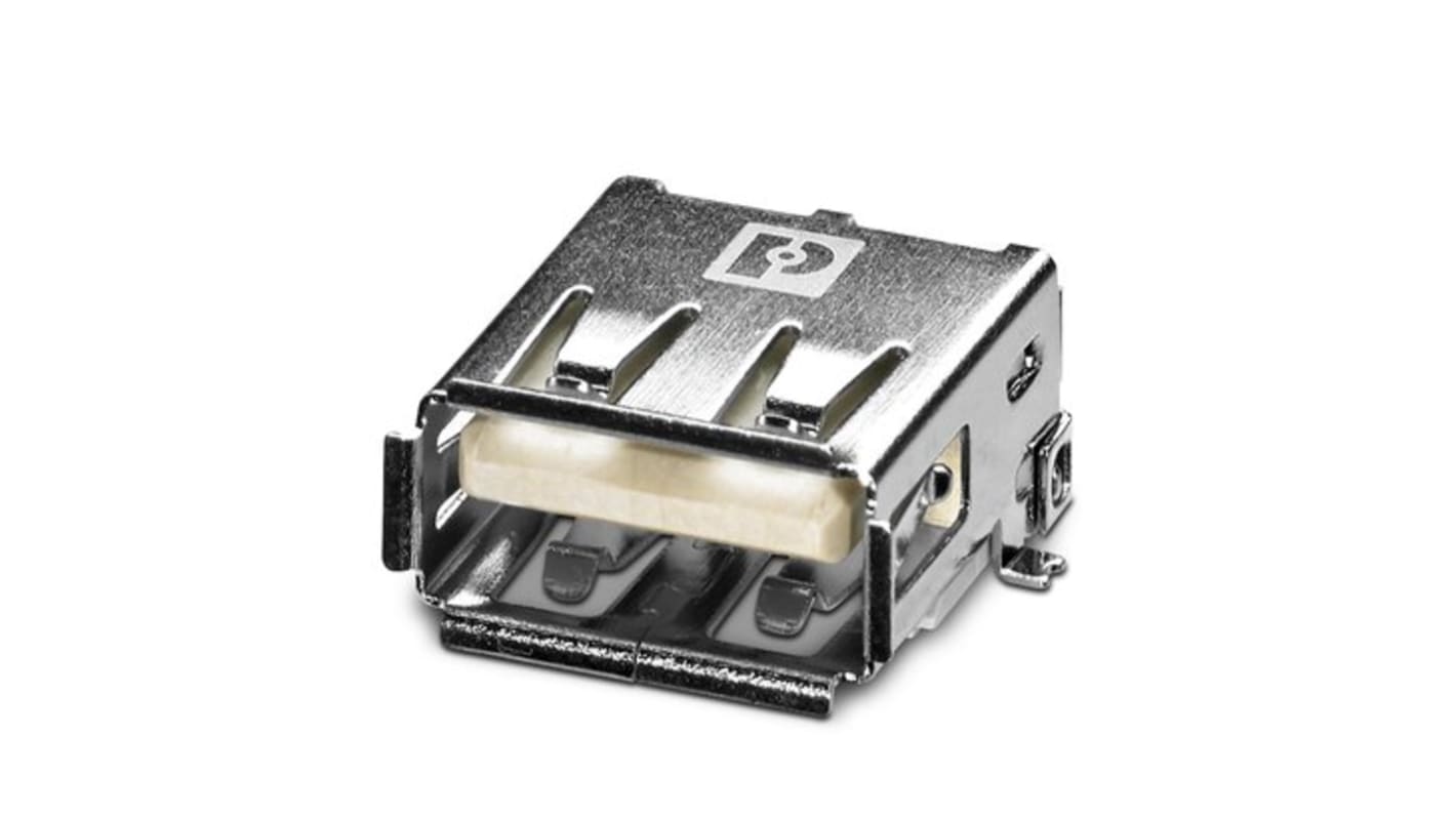1332634 | Phoenix Contact Straight Type USB-A 2.0 IP20 USB Connector | RS