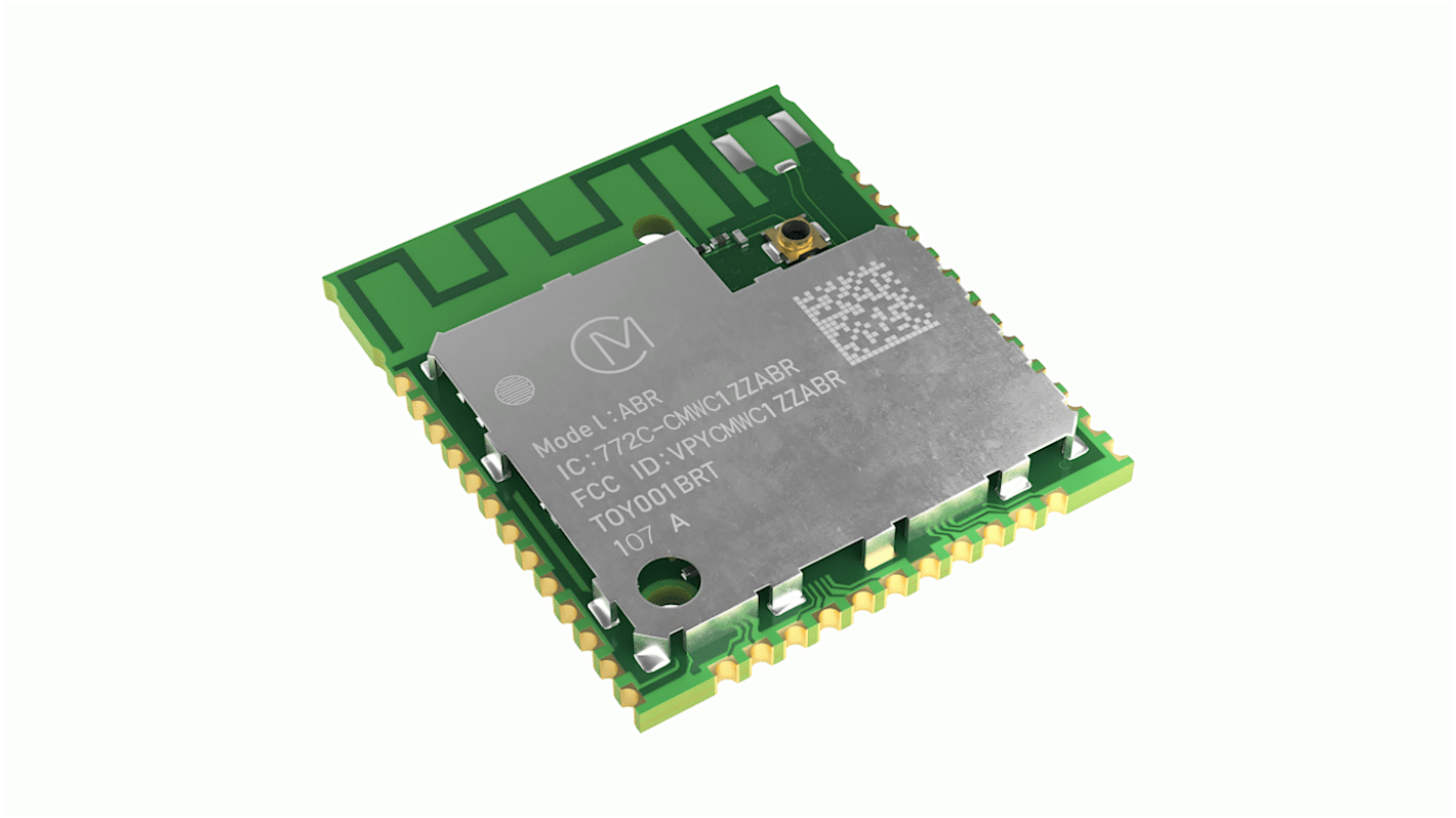 Murata Power Solutions CMWC1ZZABR-107 3 → 3.6V WiFi Module, 802.11b/g/n ...