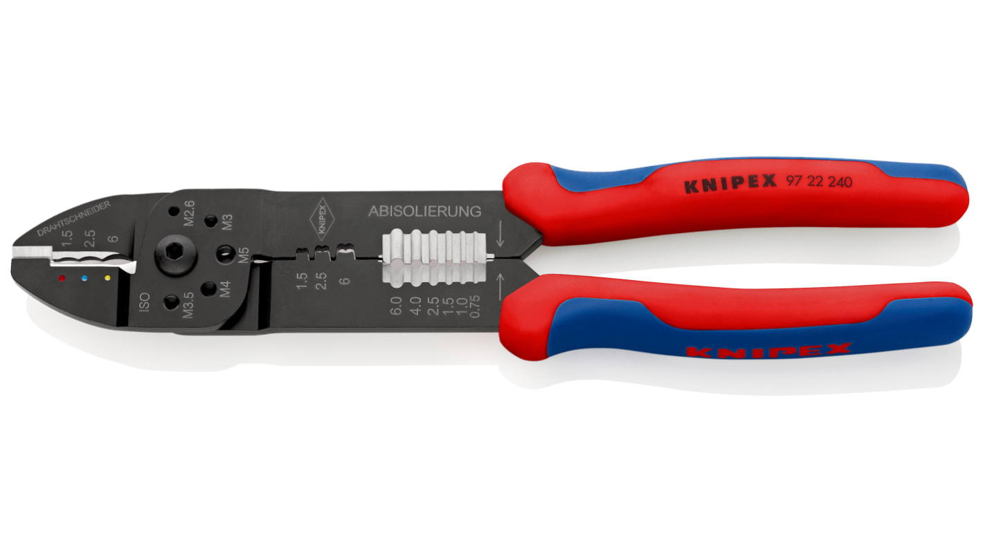 97 22 240 | Knipex 97 Hand Crimp Tool for Insulated Terminals, 0,5 → ...