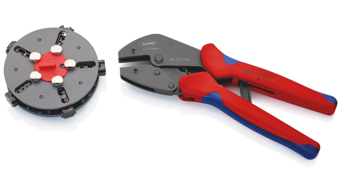 97 33 02 | Knipex Hand Crimp Tool for Uninsulated Open Barrel Terminals ...