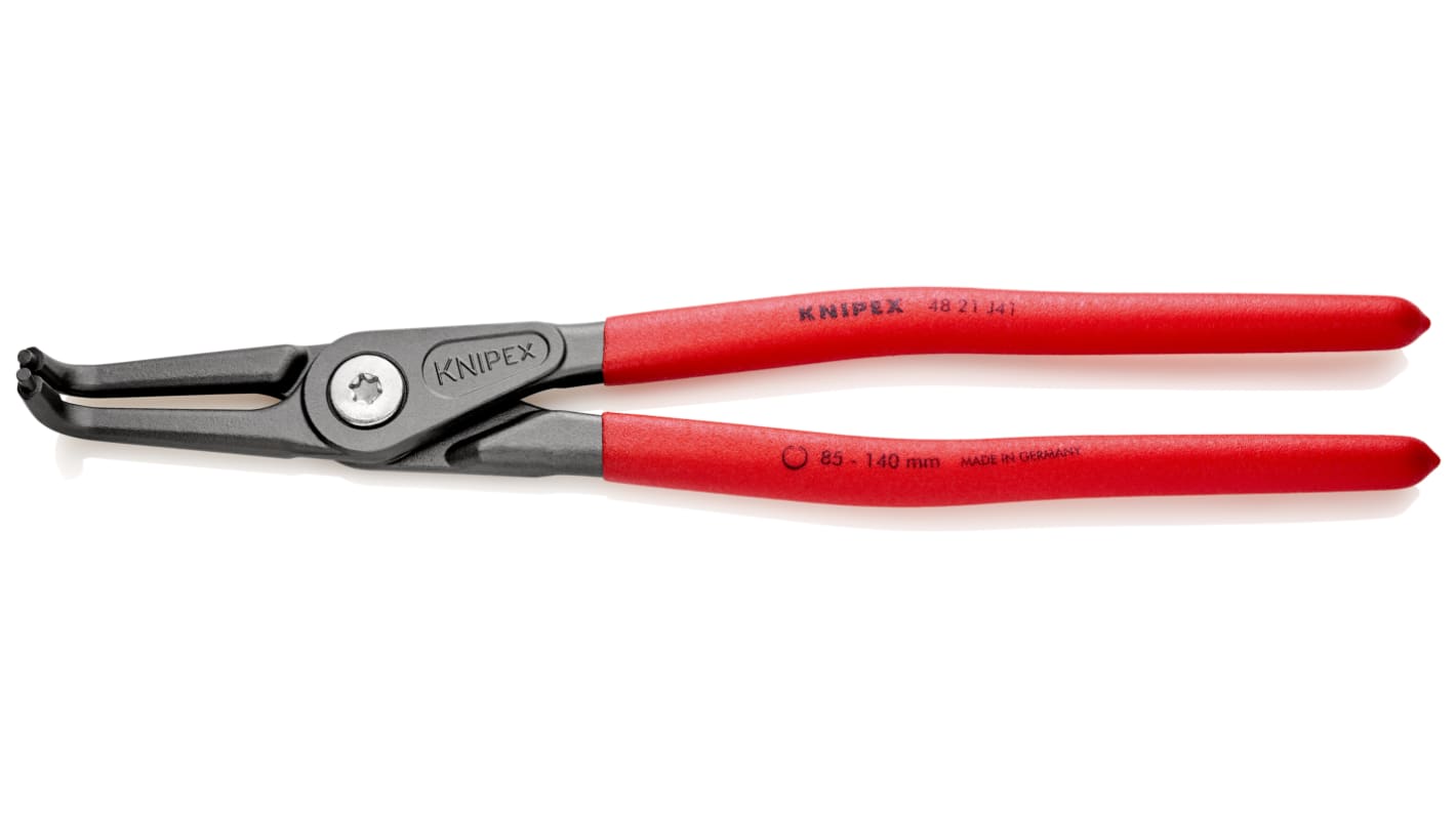 Knipex 48 21 J41 Circlip Pliers, 305 mm Overall, Angled Tip | RS