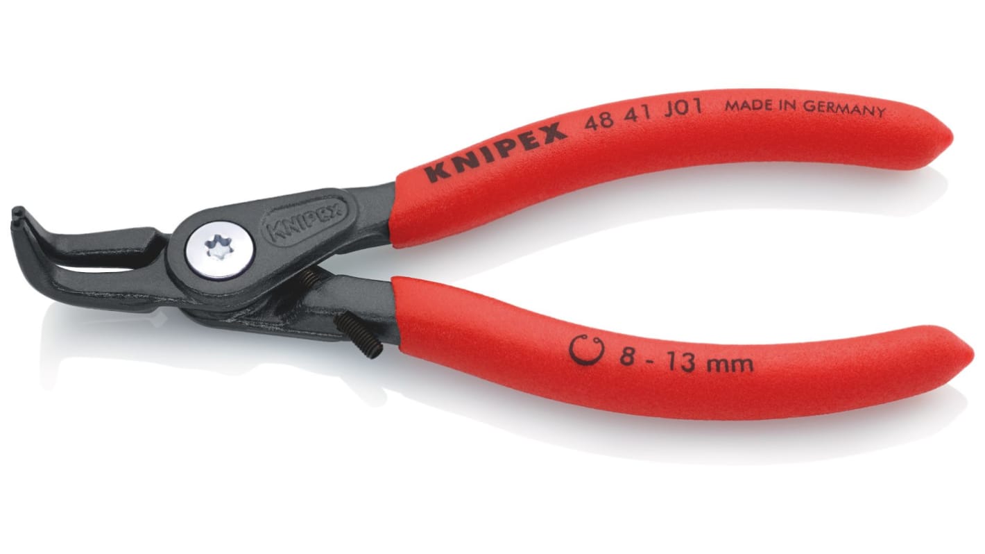 48 41 J01 | Knipex Circlip Pliers, 130 mm Overall, Angled Tip | RS