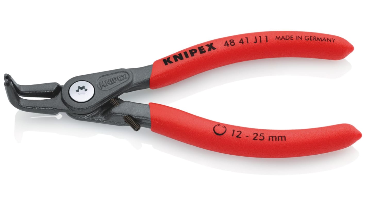 48 41 J11 | Knipex Circlip Pliers, 130 mm Overall, Angled Tip | RS