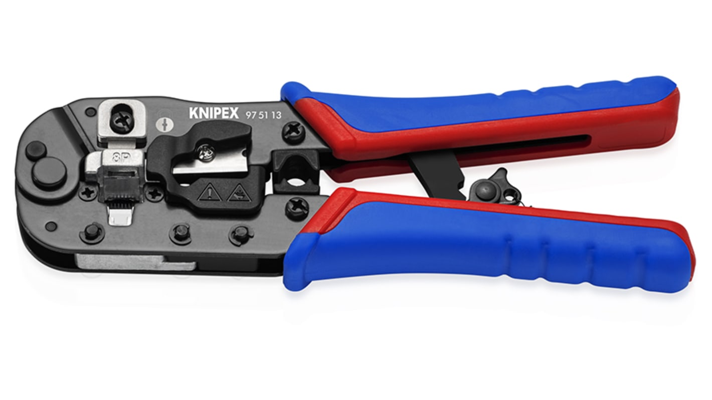 97 51 13 | Knipex 97 Hand Crimp Tool for RJ45 Connectors | RS