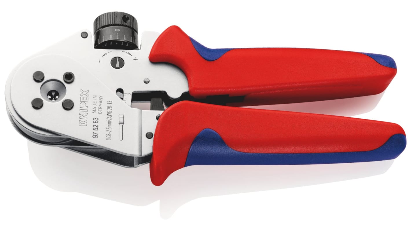 97 52 63 | Knipex 97 Hand Ratcheting Crimp Tool for Turned Contacts, 0 ...