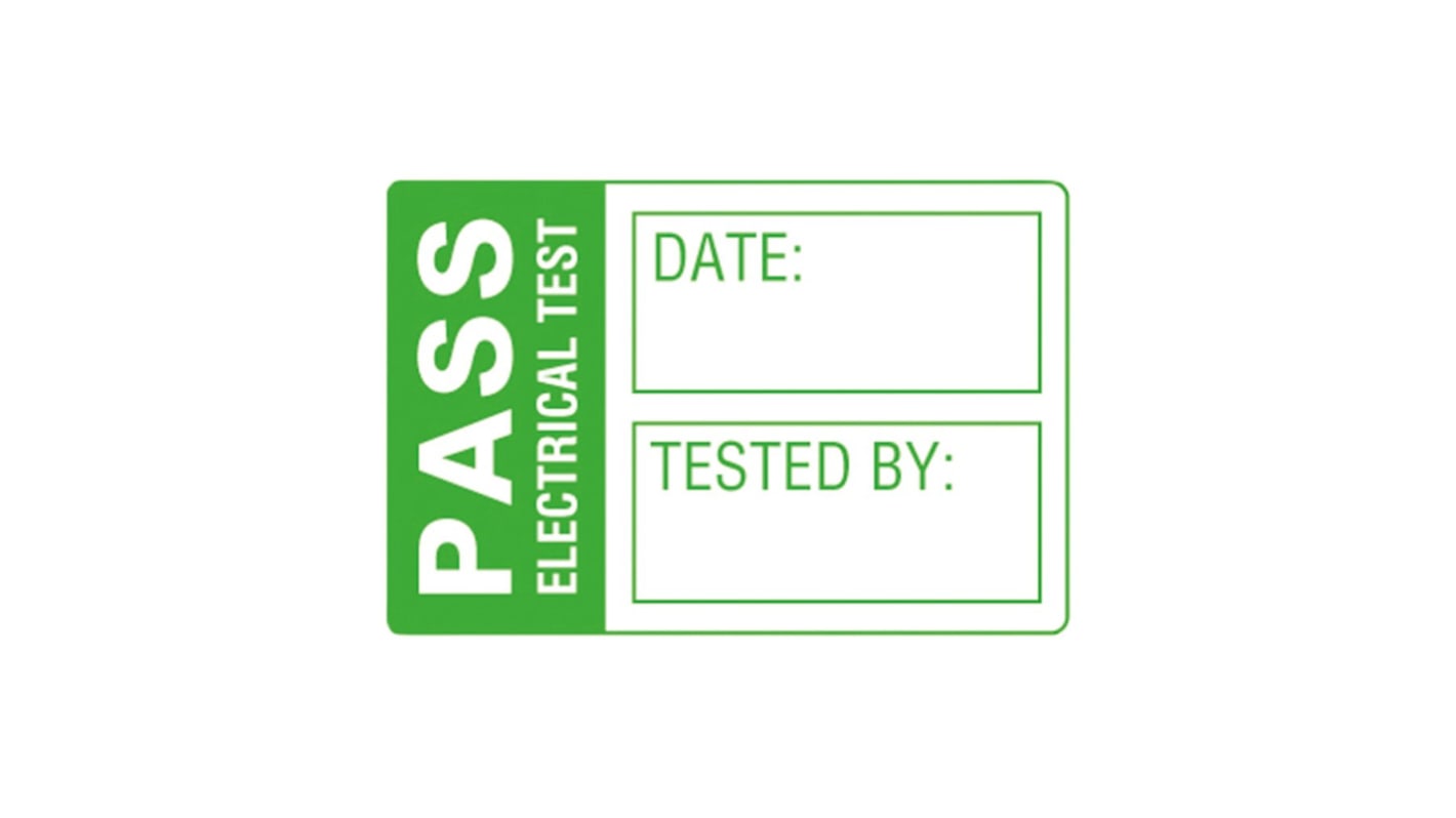 Martindale LAB1 PAT Testing Label, For Use With PAT 32 | RS