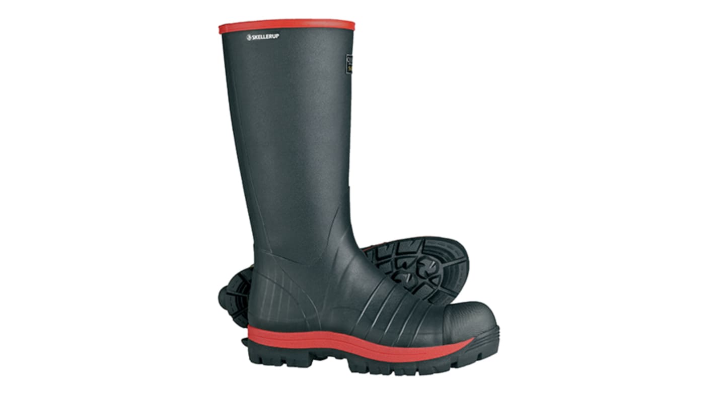 FRU447 | Goliath Quatro Black, Red Steel Toe Capped Unisex Safety Boot ...