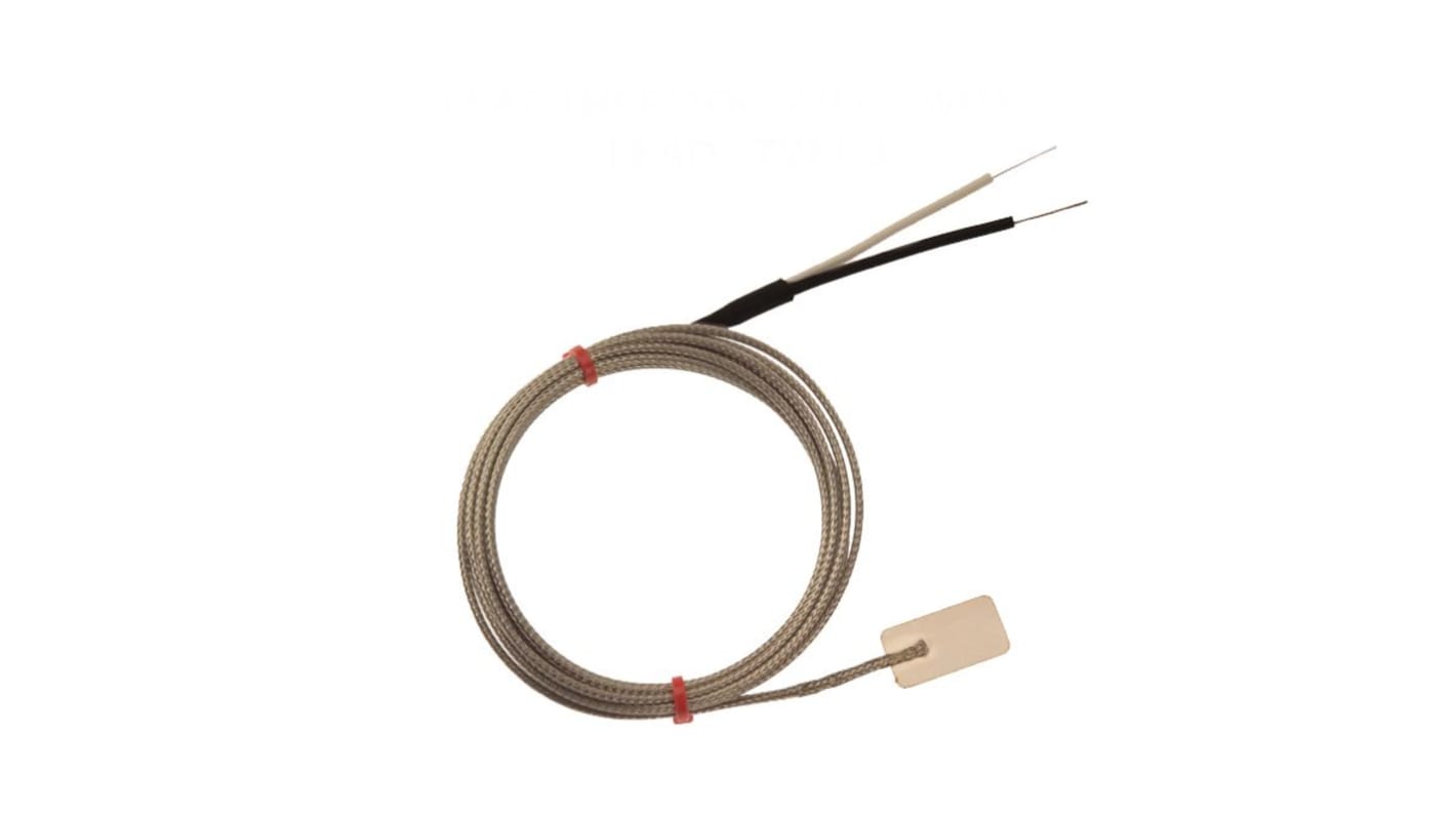 RS PRO Type J Leaf Thermocouple 1m Length, 13mm Diameter, -60°C → +350 ...