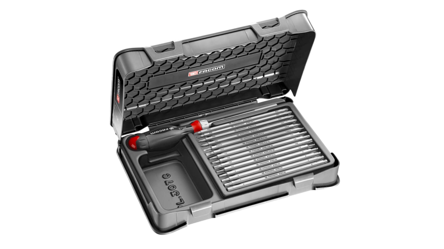 ATCL.2A15 | Facom Screwdriver Bit Set 16 Pieces, Hexagon, Phillips ...