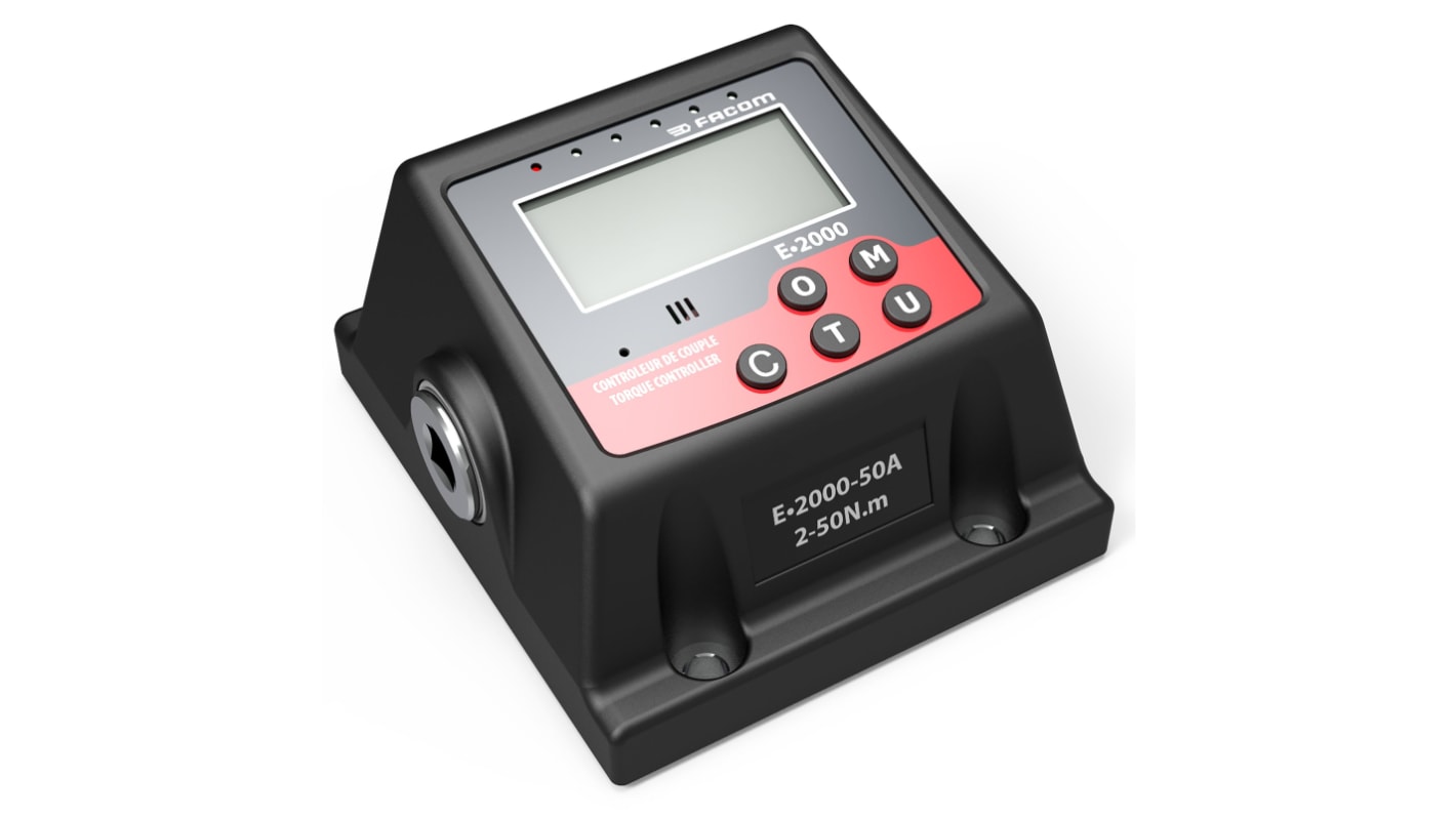 E.2000-50A | Facom Digital Torque Tester, 2 → 50Nm, 3/8in Drive, ±1.0 ...