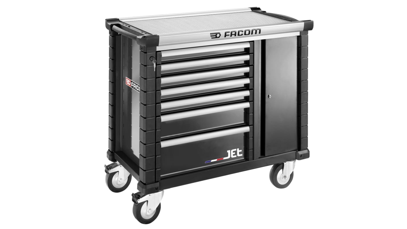 JET.T7NM3APF | Facom 7 drawer Aluminium Wheeled Tool Cabinet, 1.04m x ...