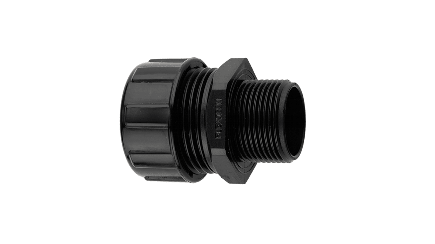 MP-20-M20B | Flexicon Fixed Straight, Conduit Fitting, 20mm Nominal ...