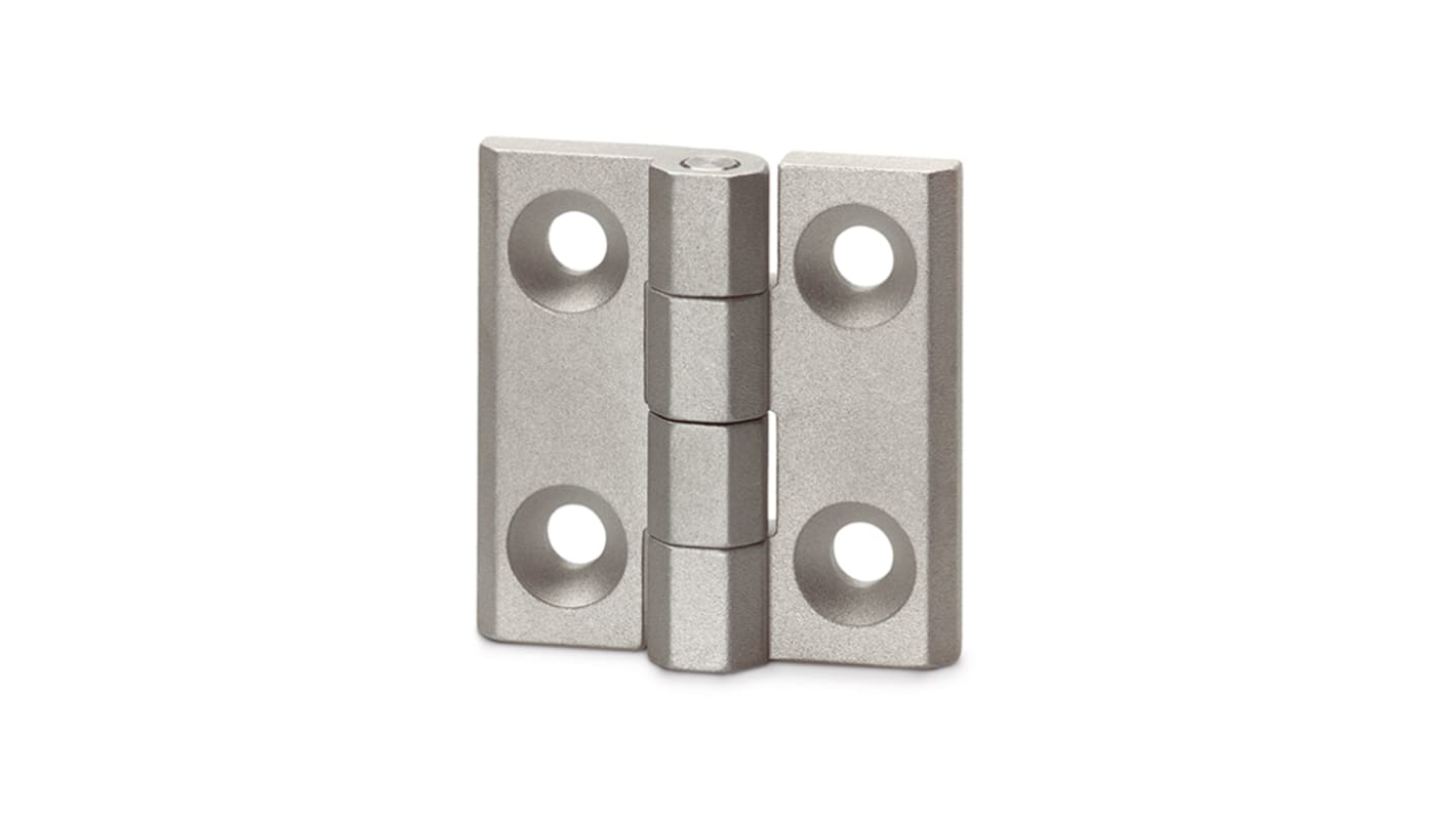 428631 | Elesa Zinc Alloy Butt Hinge with a Fixed Pin, Screw Fixing ...