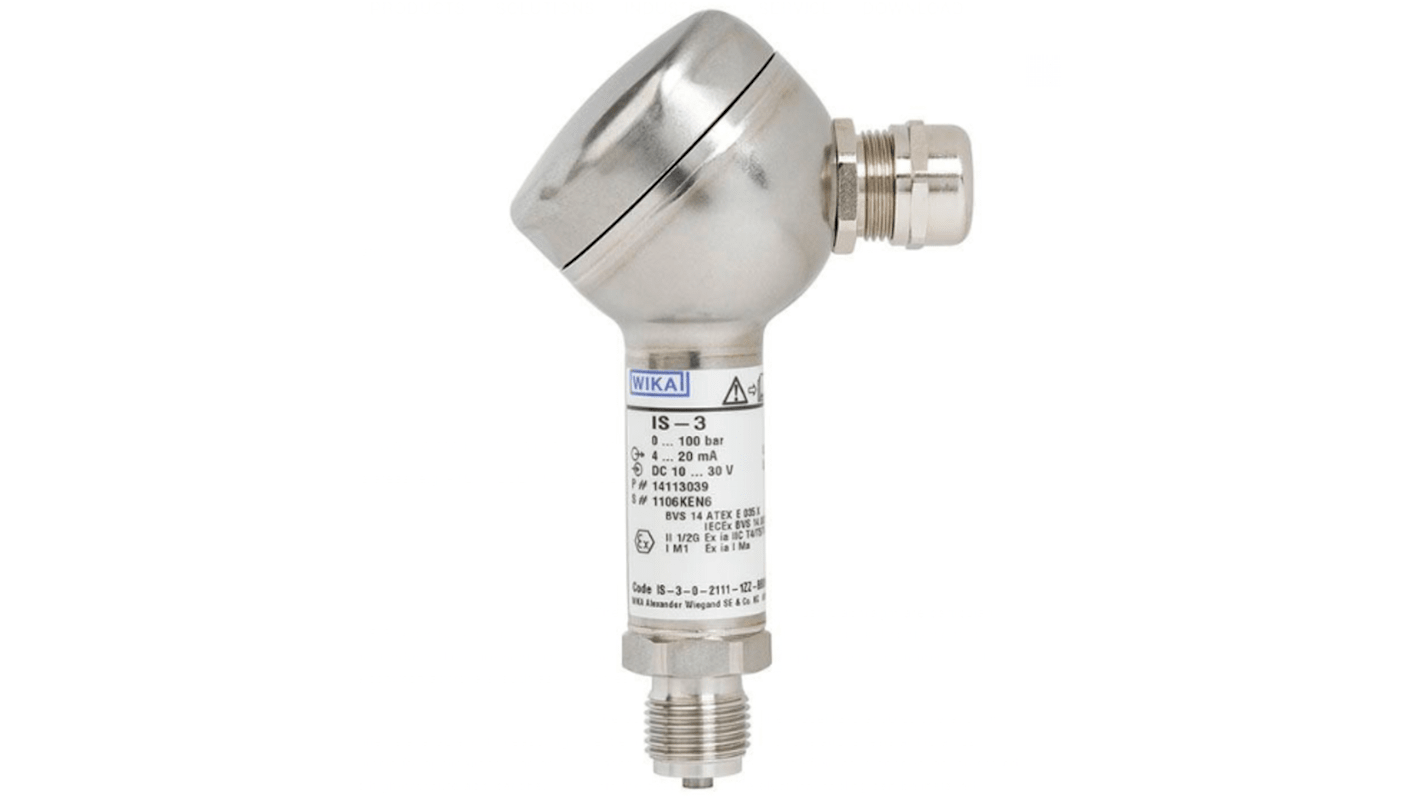 48765415 | WIKA, Gauge Pressure Sensor, ゲージ IS-3シリーズ | RS