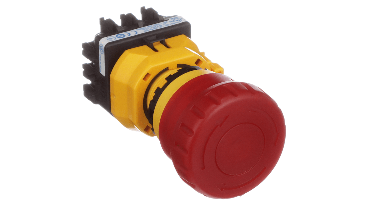 XW1E-LV422Q4M-R | Idec ø22mm XW E-Stops Series Illuminated Emergency ...