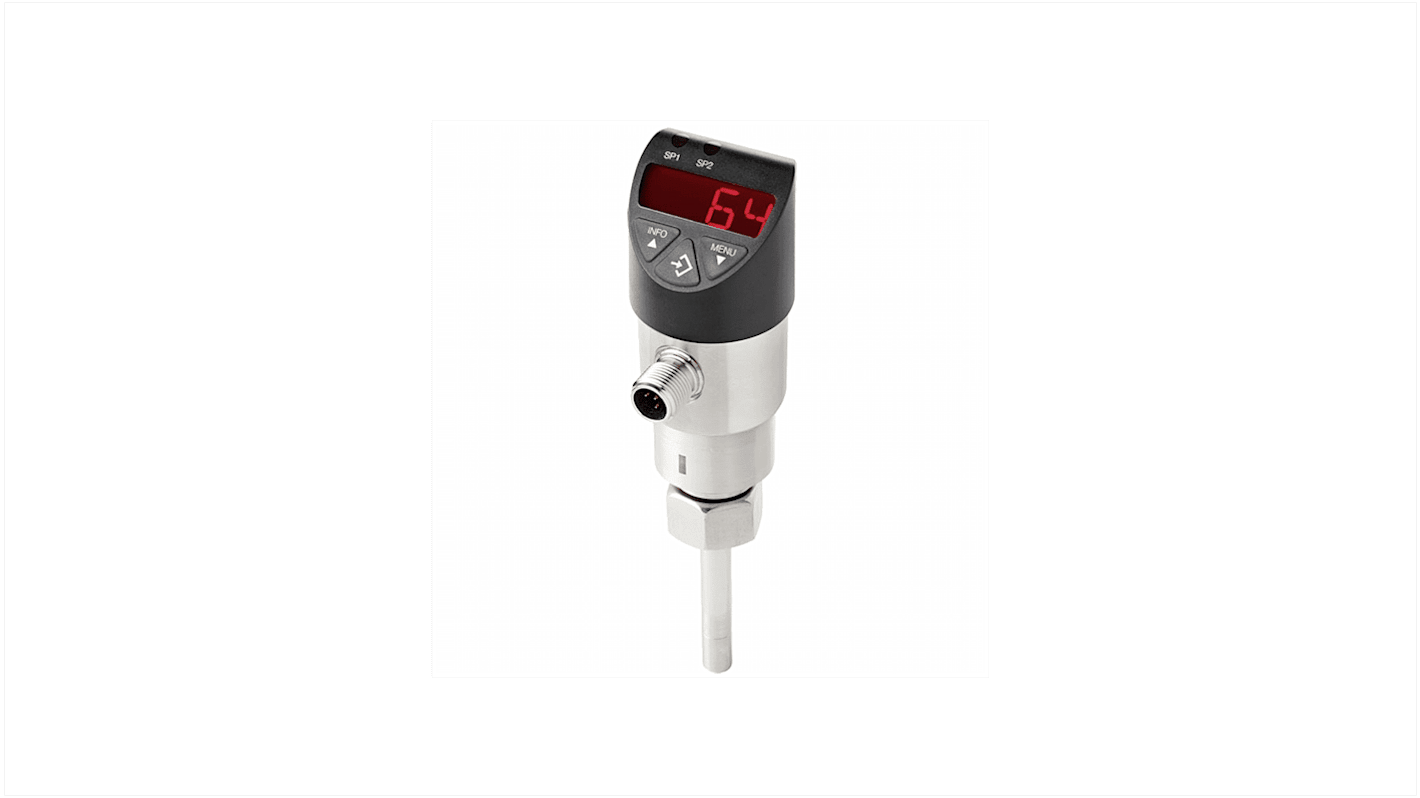 14506238 | WIKA FSD-4 Series Digital Flow Switch for Fluid, Liquid, 0.05 m/s Min, 3 m/s Max | RS