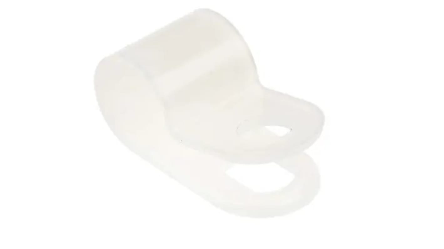 RS PRO Natural Nylon Cable Clamp, 6.35mm Max. Bundle | RS
