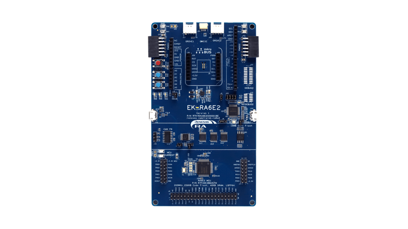 Renesas Electronics RA6E2 Fast Prototyping Board Microcontroller ...