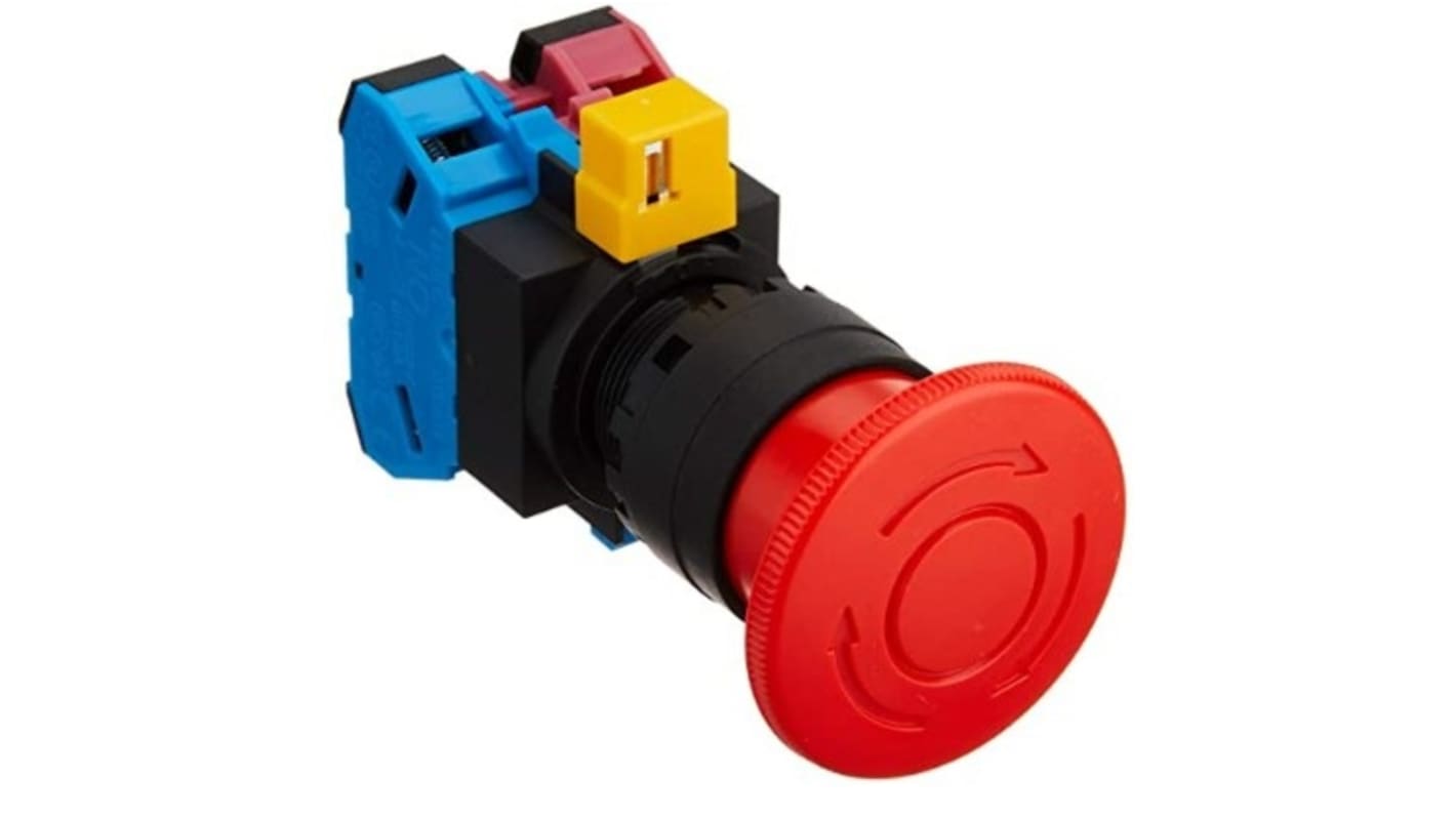 HW1E-V402R | Idec HW Series Series Push Lock Turn Reset Emergency Stop ...